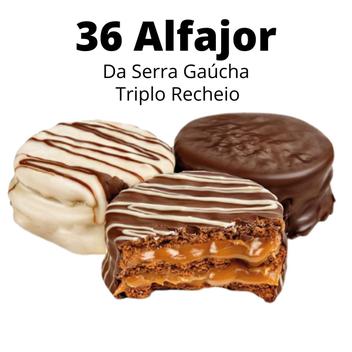 30 Alfajor 3 Sabores - 6 Caixas com 6 Unidades 2Kg - Gramado Alfajor ...
