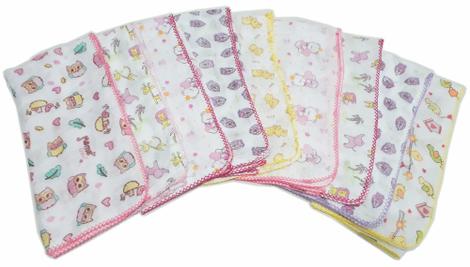 30 Fraldas De Pano Luxo Estampada 100% Algodão - Com Croche - Dugu ...