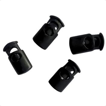 30 unidades touber regulador cilindrico para elástico cordão preto ...