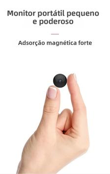 360 graus Mini Câmera Inteligente Sem Fio Giratória Para Casa, Ambiente ...