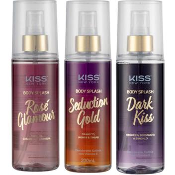 3UN Body Splash Rose Glamour Seduction Gold E Dark Kiss - Body Splash e ...