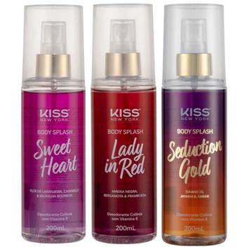 3UN Body Splash Sweet Heart Lady In Red Seduction Gold Kiss - Body ...