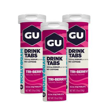 3x Gu Energy Tabs Hidroeletrolítico Frutas Vermelhas - Produtos para ...