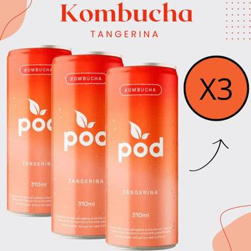 3x Kombucha Sabor Frutas Vermelhas Lata 310ml Pod Kombucha - kombucha - Magazine Luiza