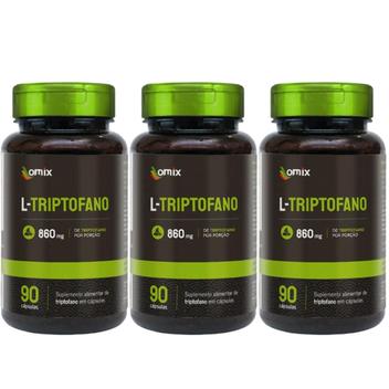 3x L-Triptofano 5htp 860mg 180 Capsulas - Omix - Triptofano - Magazine ...