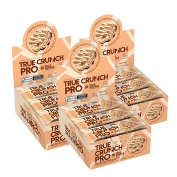 3x True Crunch Pro Chocolate Branco Amendoim True Source 12 Unidades ...