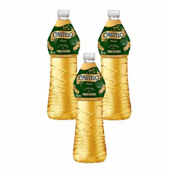 3x Vinagre De Vinho Branco - Castelo - 750ml - Castelo Alimentos ...