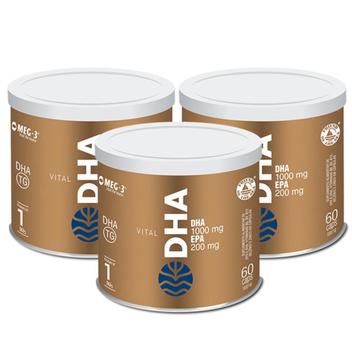 3x Vital Dha 1000mg Epa 200mg 60 Cápsulas - Vital Âtman - Ômega 3 ...