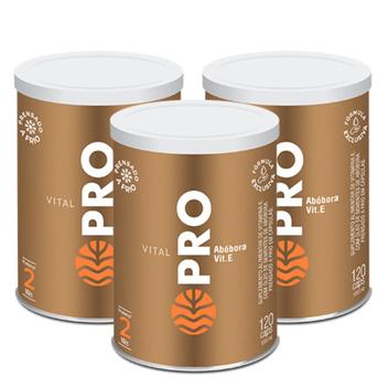 3x Vital Pro Ômega 6 9 Óleo De Abóbora Vit. E 120 Cápsulas - Vital ...