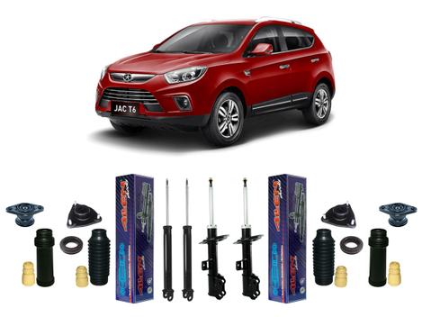 4 Amortecedor + Kit Coxim Dianteiro Traseiro Jac T6 2014/16 - Allen ...