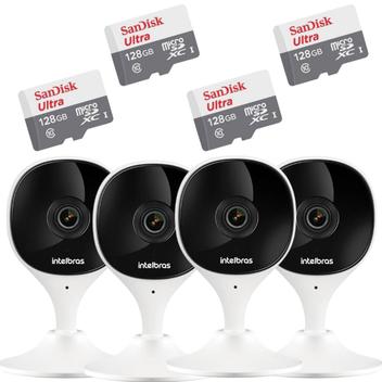4 Câmeras Ip Wi-fi Full Hd Imx C Mibo Intelbras + Sd 128gb Ultra ...