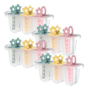 4 Forminhas 6 Picolé Forma Molde Palito Sorvete Gelo Sanremo - Forma de ...