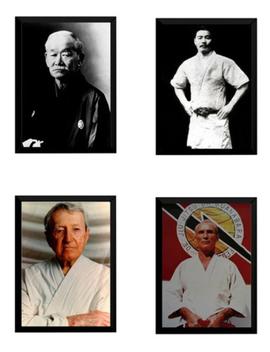 4 Quadros Jiujitsu Mestres Kano Maeda Carlos Helio Gracie - Fanarte ...