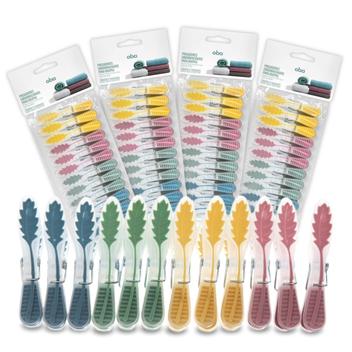 48 Plastic Clothesline Fasteners Reinforced Nailer Assorted Color ...