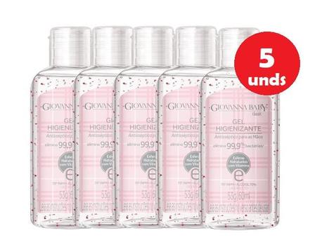 5 Álcool Gel Giovanna Baby Classic 60ml - Álcool de Limpeza - Magazine ...