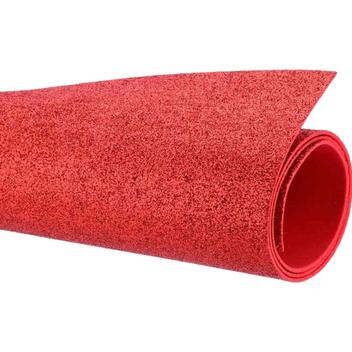 5 Cartolina de EVA brilho Glitter 60x40 Cor Vermelho P/ Decoração ...
