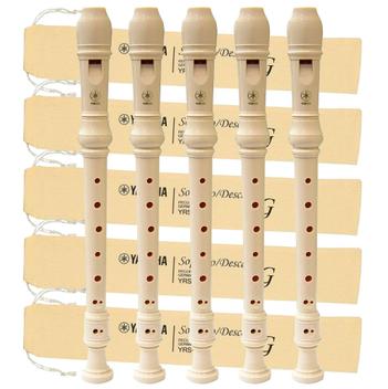 5 flautas doce yamaha soprano germânica yrs-23g - Flauta Doce ...