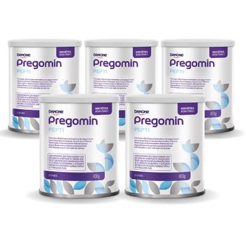 5 Latas - Pregomin Pepti 400g - Danone - Fórmula Infantil - Magazine Luiza