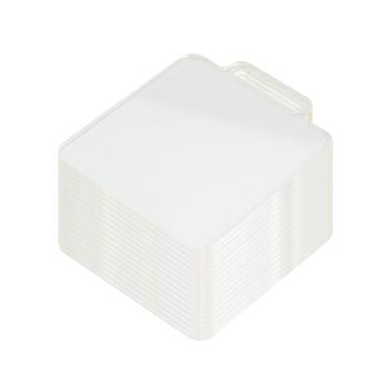 50 Base Medalha Em Acrilico Cristal Cast 2Mm - Quadrada 5Cm - Studio ...