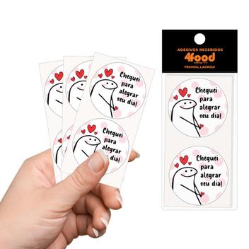 50 Etiquetas Adesivas Cheguei Para Alegrar Seu Dia Flork Adesivos ...