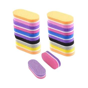50 Mini Lixas de Unha Dupla Face - Esponja para Unhas Acrílicas e DIY ...