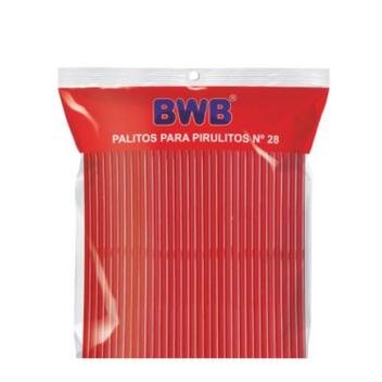 50 Palitos Grande Plástico Canudo 28cm Tubo Vermelho - Bwb Embalagens ...