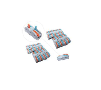 50 Pçs Conector Borne Emenda 2 Fios Duplo - Modelo Pct 2-2 - LR - Plugs ...