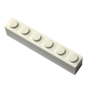 50 Peças LEGO 1x6 Tijolo Branco - Blocos de Montar - Magazine Luiza