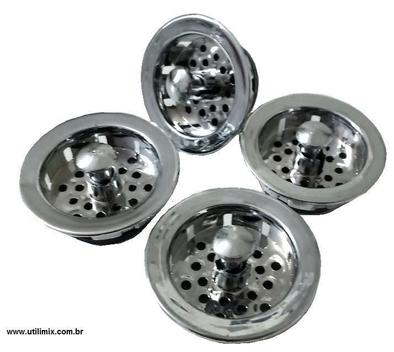 50 Ralos Americano Cromado - Cestinha - Utilimix - Ralo / Grelha ...
