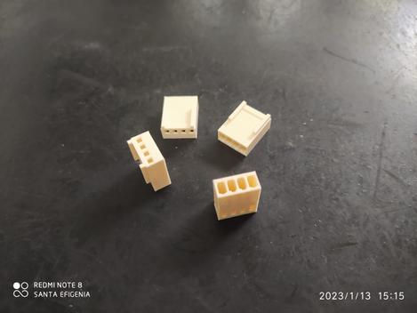 50x Conector Kk 2512 2,54mm 4 Vias Femea + Terminais Excon - Conectores ...