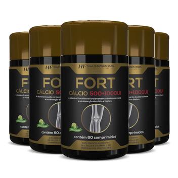 5x fort calcio 500+1000ui hf suplements premium 60 comps - HF ...