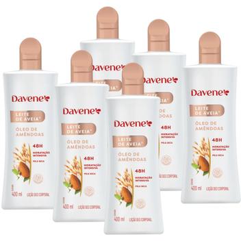6 Hidratante Corporal Leite Aveia+Oleo Amendoas 400ml Davene ...