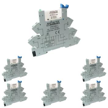 6 Interfaces A Relé Conexão Mola 1 REV - 24V Metaltex - Relé - Magazine ...