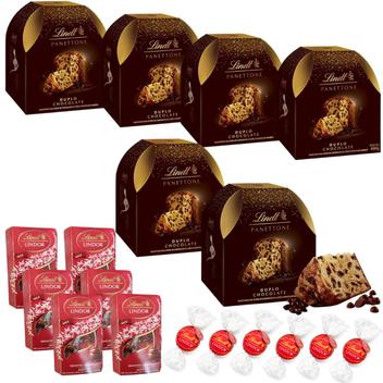 6 Panettones Linha Chocolate Importado Lindt - Panetone - Magazine Luiza