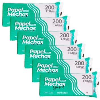 6 Papeis Ecologicos Para Mechas Standard 11x27cm 800 Folhas - Papel ...