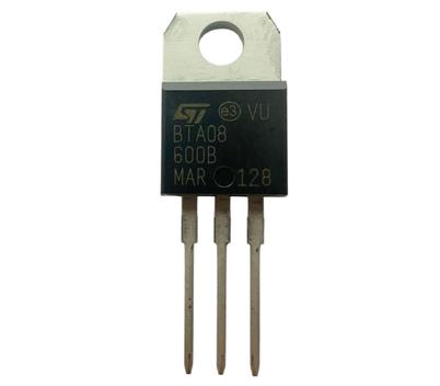 6 pçs - transistor bta08-600b - triac bta08-600 - 8 amp 600v ...