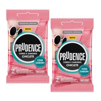 6 Preservativo Camisinha Prudence Cores e Sabores Chiclete ...