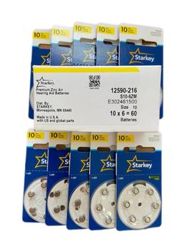 60 Pilhas Auditivas Starkey 10- Selo Amarelo, 10 cartelas. - Pilhas - Magazine Luiza