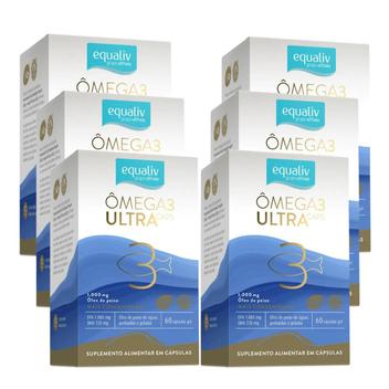 6x Ômega 3 Ultra Caps Equaliv 1000mg + Concentrado 60 Cápsulas - Ômega ...