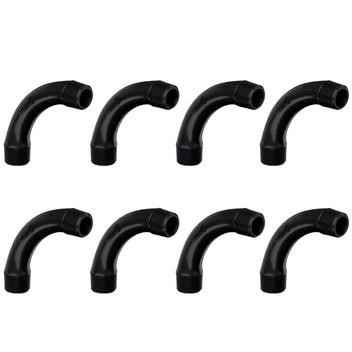 8 Curvas 90º Para Eletroduto Roscável 1/2 Pol. Preta Tigre - Curva para Eletroduto - Magazine Luiza