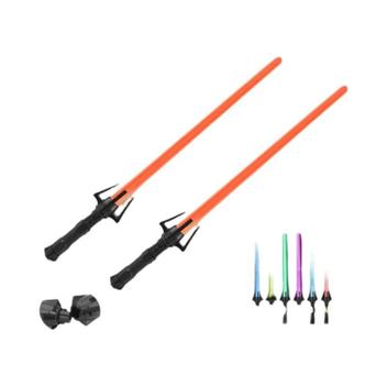 80/66cm RGB Espada Laser Crianças 7 Cores Lightsaber Dueling Force FX ...