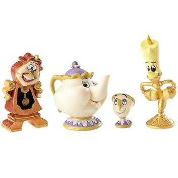 A Bela e a Fera Action Figure Toy 4pcs/set Mrs.potts - Shimu Yequyasu ...