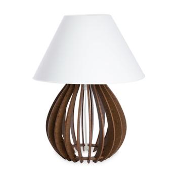 Abajur Mesa Escritorio Quarto Marrom Abajour Luminária Classica - Dac ...