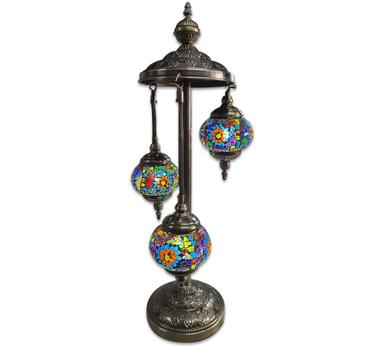 Abajur Turco Mosaico Metal E Vidro Mesclado Vermelho 75 Cm - Flash ...