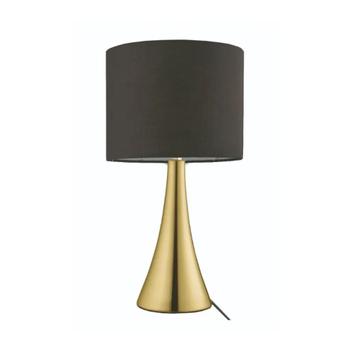 Abajur turret estrutura em metal e cúpula de tecido 20x36,5cm 127v/220v ...