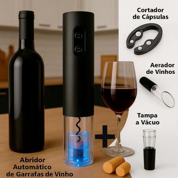 Abridor De Vinho Automático Para Garrafas De Tinto - RELET - Saca Rolha ...