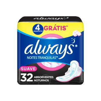 Absorvente Always Noturno Suave G Com Abas 32 Unidades - Procter Gamble ...