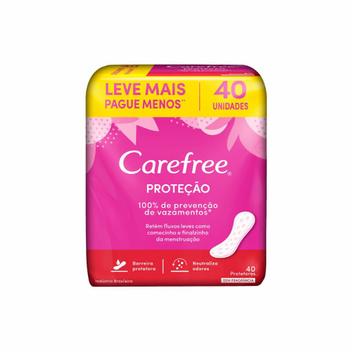 Absorvente Carefree Com40 Proteçao Sem Perfume - Protetor Diário ...