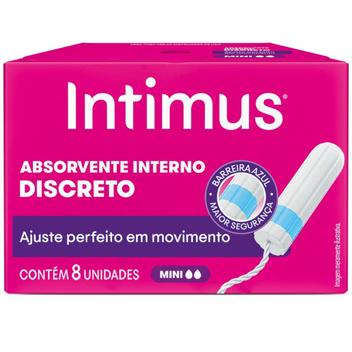 Absorvente Interno Intimus Mini 8 Unidades - Absorvente Interno ...