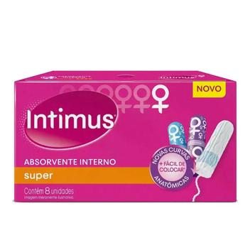 Absorvente Interno Super 8 Unidades Intimus - Intimus Gel - Absorvente ...